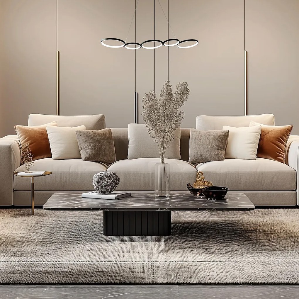 Závěsné LED svítidlo Olympia, 5x LED 50w, 4000k, b