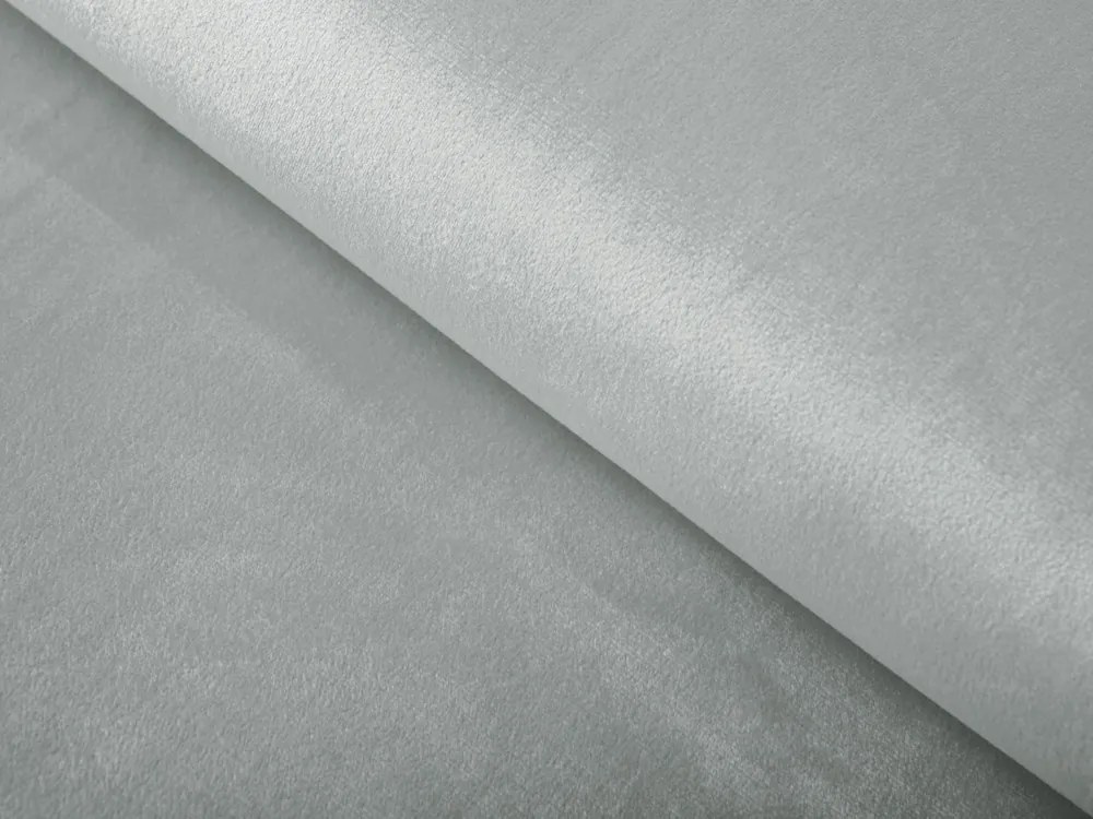Biante Sametový běhoun na stůl SV-029 Cementově šedý 35x140 cm