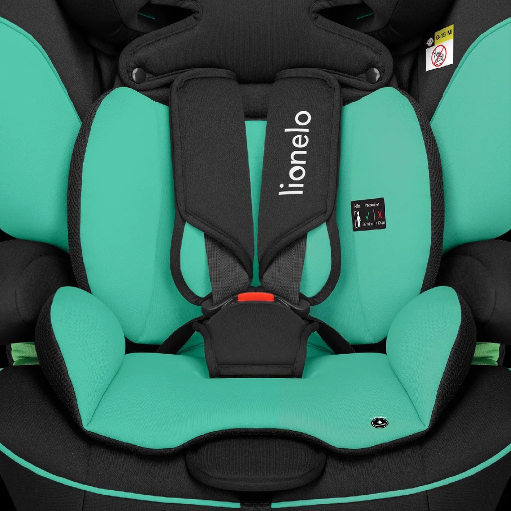 Autosedačka Lionelo Levi I-Size 76 - 150 cm Farba: Sporty Black