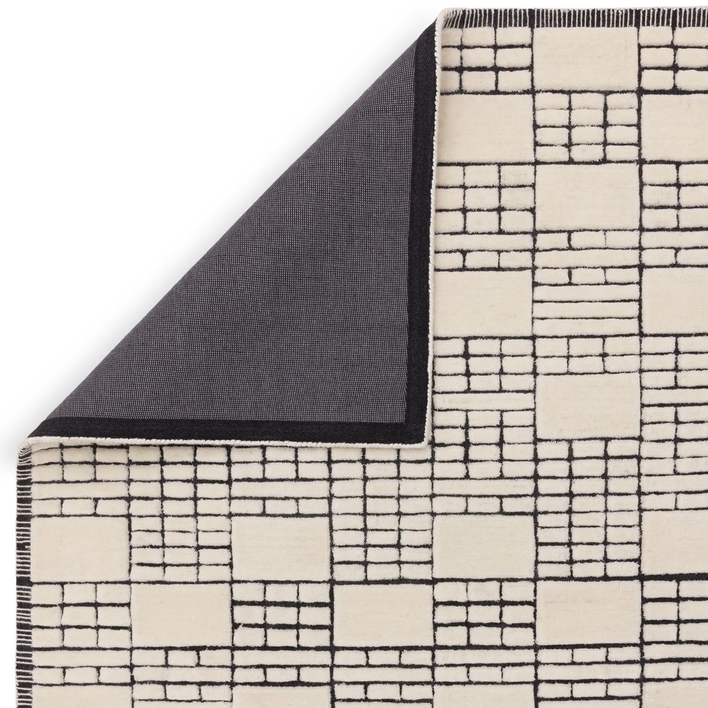 Tribeca Design Kusový koberec Ultis Cream on Black Rozměry: 200x290 cm