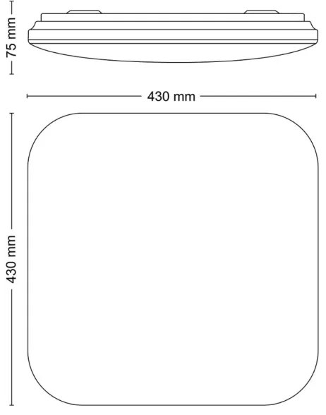 Philips - LED Stropní svítidlo MAUVE LED/24W/230V 2700K