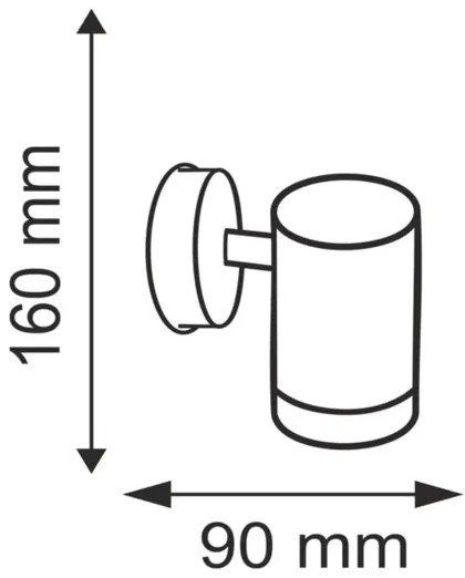 Venkovní nástěnné svítidlo OLIMP 2 1xGU10/8W/230V IP44 černá