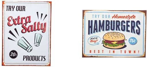 Obrázek Sign Hamburgers 30×40 - dva druhy