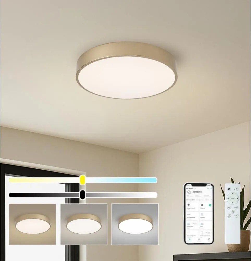 BRILAGI-LED Stmív. svítidlo POOL SMART LED/48W/230V 40 cm Wi-Fi Tuya zlatá + DO