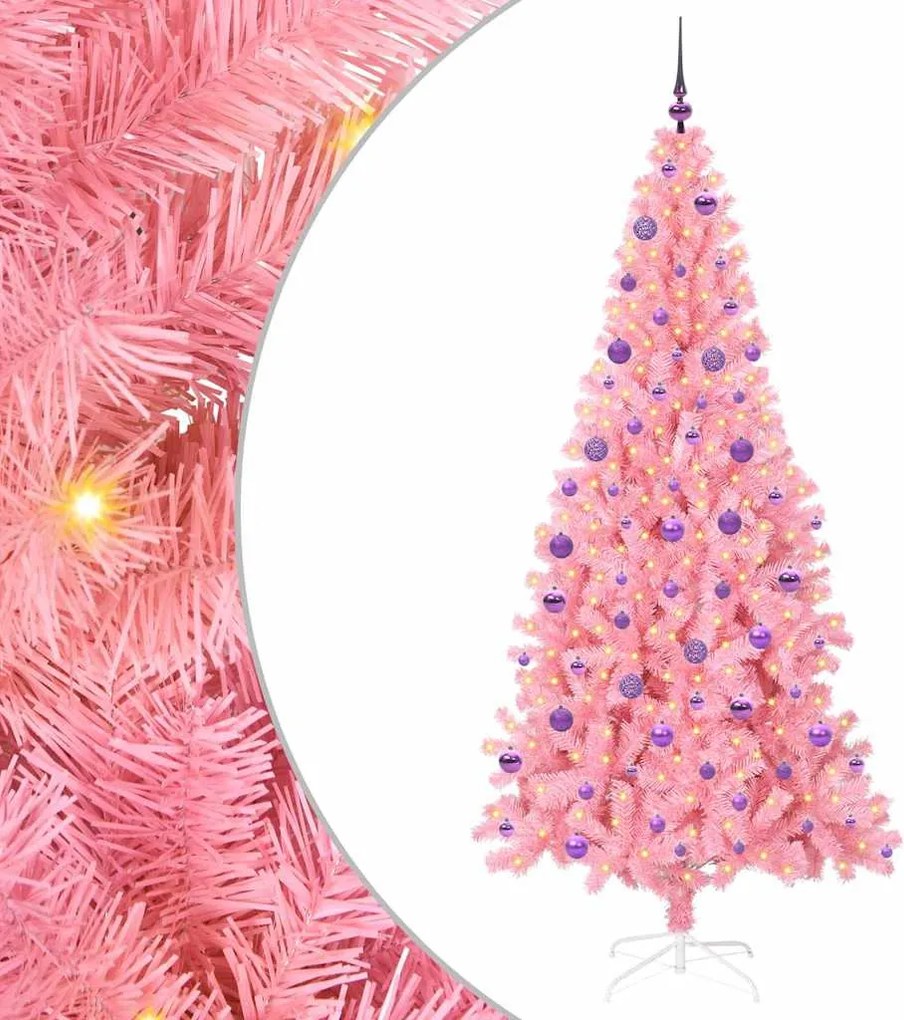 Vánoční stromeček Růžová 210 cm PVC 3396444