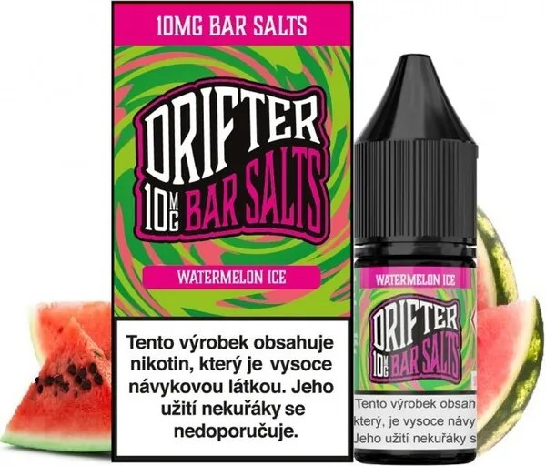 Liquid Drifter Bar Salts Watermelon Ice 10ml (10mg)