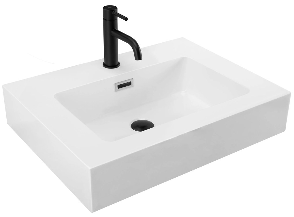 Rea Alison, umyvadlo na desku 610x460x120 mm, bílá lesklá, REA-U6021