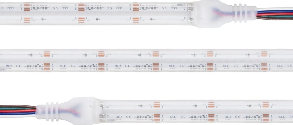 SLC S18066 LED pásek COB barevný 18W/m 810lm/m RGBW-3000K Ra90 24V IP67 5m - TLG