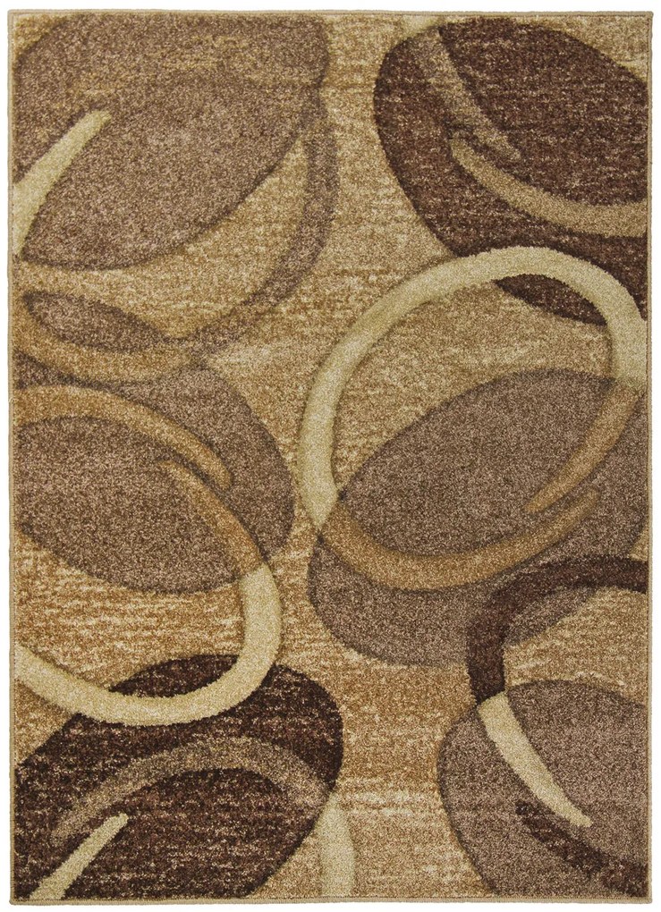 Oriental Weavers, Kusový koberec Portland 2093 AY3 Y, 67x120, hnědá, chodba / předsíň