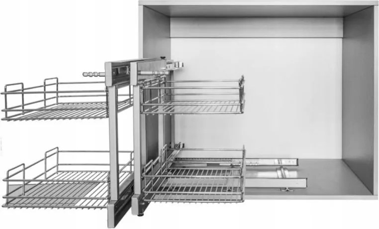 Cargo Magic Posuvný roh 900 chrom L/p