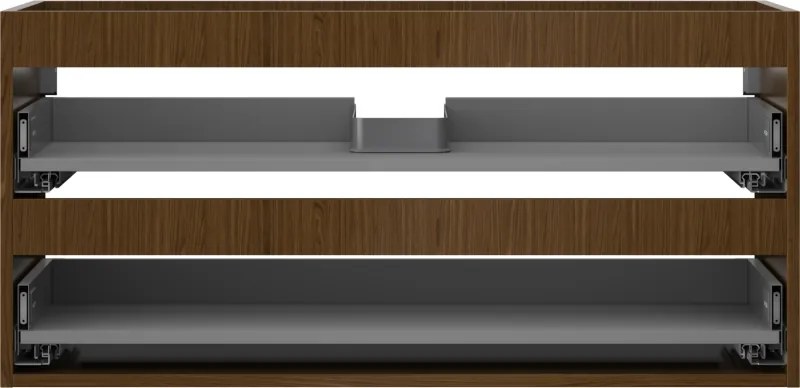Mexen Box-A, závěsná skříňka 100 cm, 2 zásuvky, ořech, 91AX0-1000-470-2-86