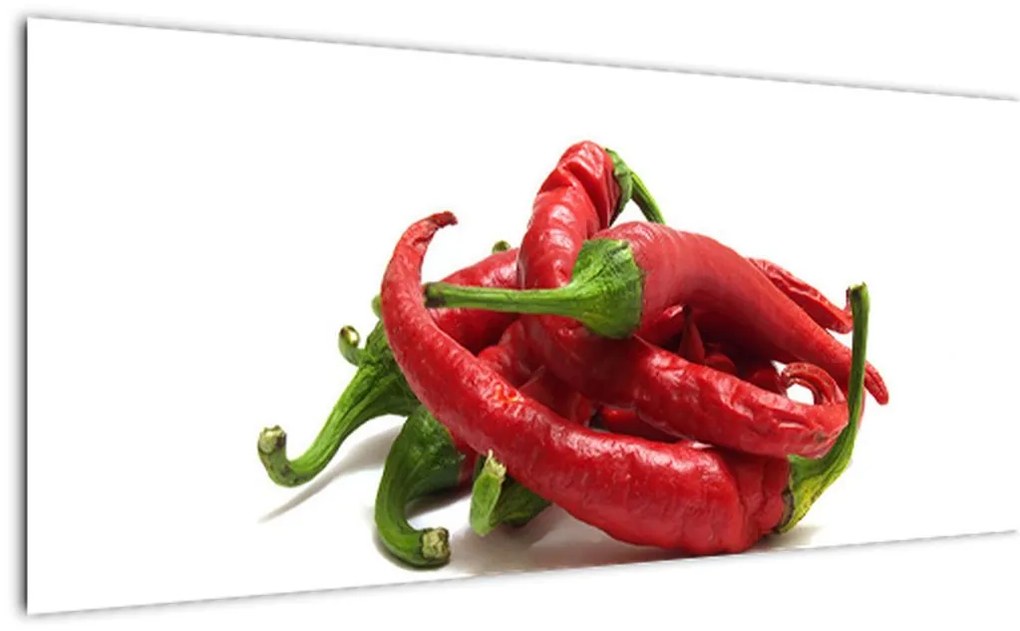 Chilli papričky, obrazy (100x40cm)