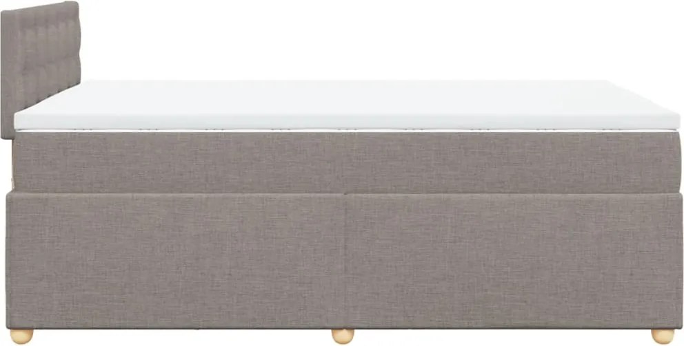 Box spring postel s matrací taupe 120x200 cm textil 3288965