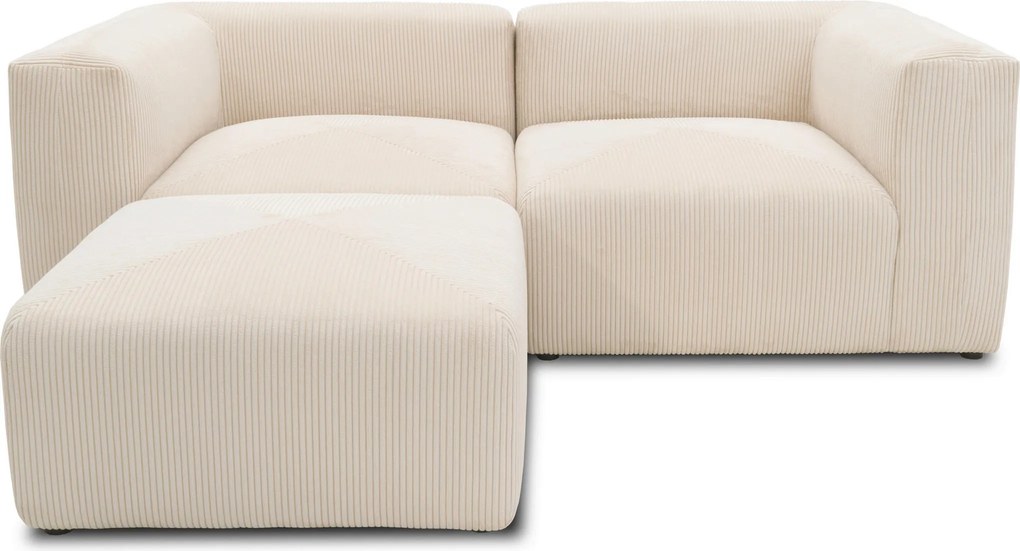 XXXLutz ROHOVÁ SEDAČKA, textil, krémová MID.YOU - Online Only sedačky - 001776018417