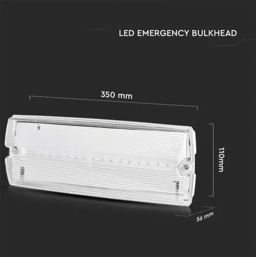 LED Nouzové svítidlo EMERGENCY EXIT LED/3W/230V 6400K IP65