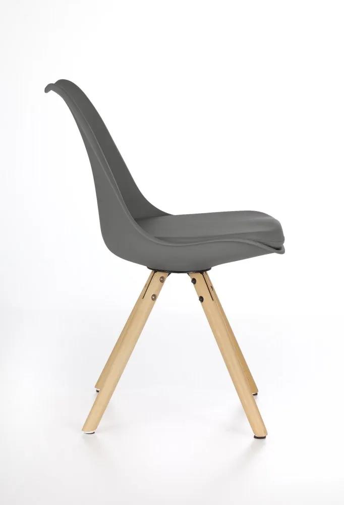 Jídelní židle K201 Halmar Šedá