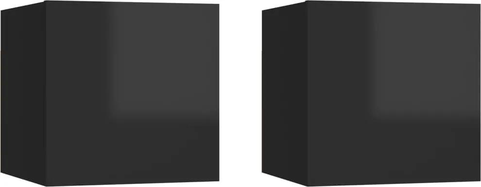 vidaXL Noční stolky 2 ks 30,5 x 30 x 30 cm kompozitní dřevo [3079728] Barva: Betonová šedá