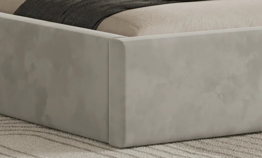 Postel LIVO 140x200 zelená s úložným prostorem