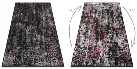Moderní koberec VINCI 1524 Ornament vintage Strukturální antracit / velikost 120x170 cm | krásné koberce cz