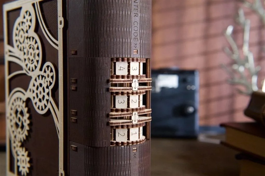 Hračka Ugears 3D dřevěné mechanické puzzle Kniha tajemství [6950374]