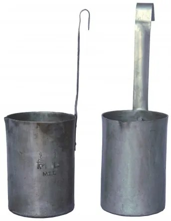 Industrial style, Zinková nádoba se zahnutým držákem 29 x10 x10 cm (1282)