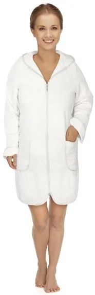 Bellatex Froté župan dámský na zip bílá rozměr vel. XXL