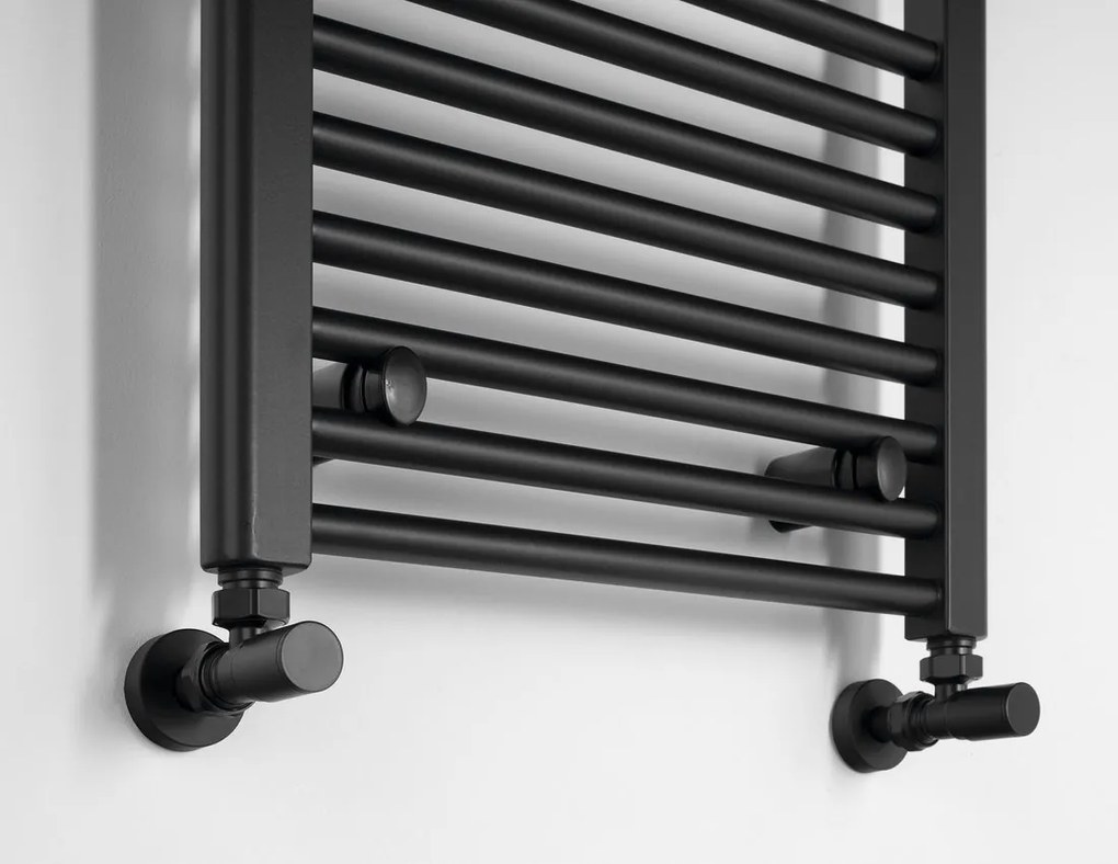 Aqualine Direct otopné těleso rovné boční připojení 450 x 1680 mm černá mat ILR64B
