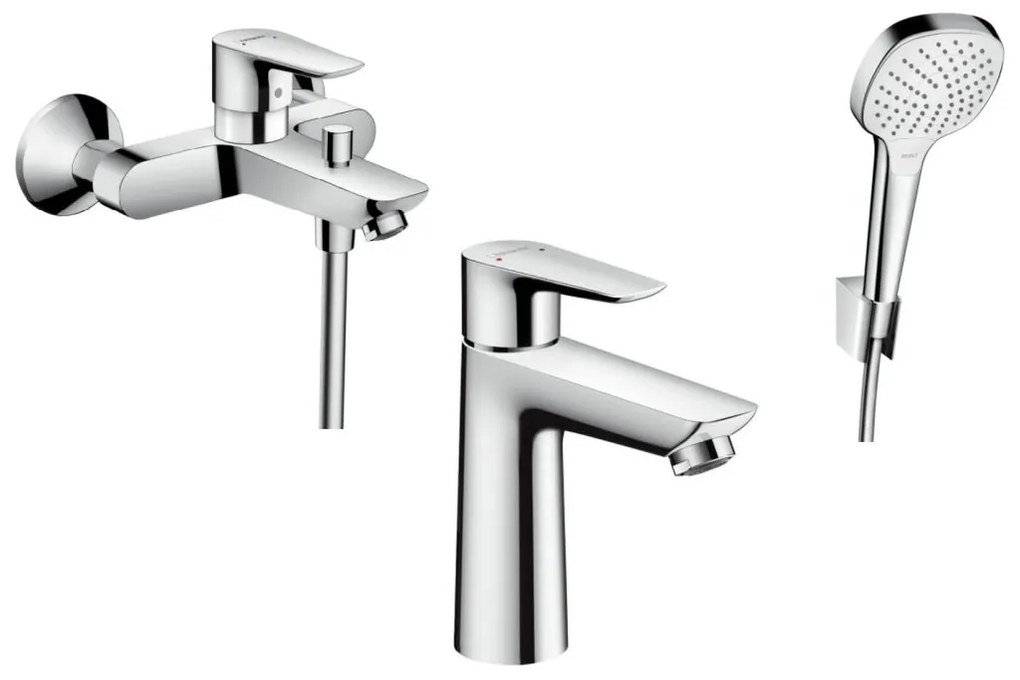 Set vanová baterie Hansgrohe Talis E 71740000, umyvadlová baterie Hansgrohe Talis E 71710000, 26425400