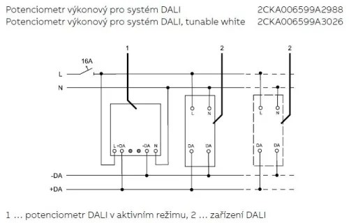 ABB stmívač otočný DALI (2117/11 U-500) 6599-0-2988 (2CKA006599A2988)
