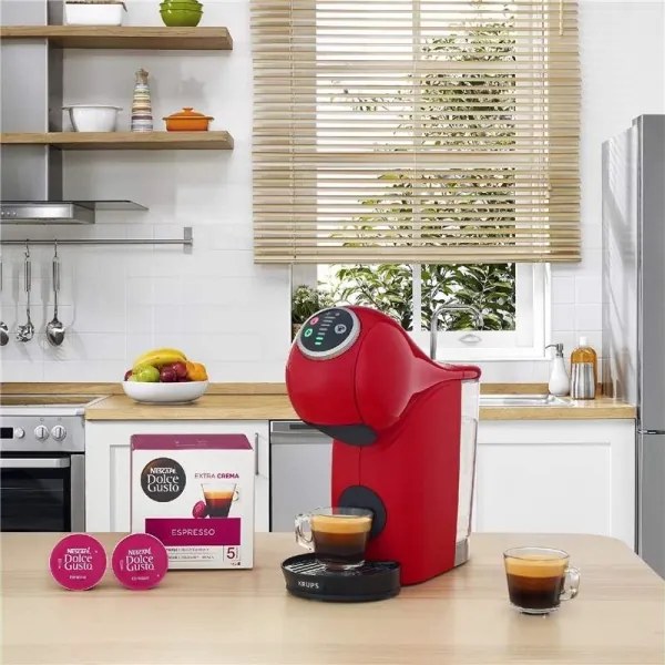 Krups - Kávovar na kapsle NESCAFÉ DOLCE GUSTO GENIO S PLUS 1500W červená