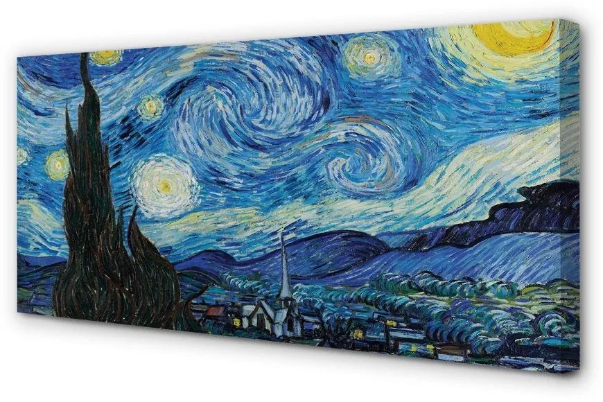 Obrazy na plátně Art hvězdné noci 120x60 cm