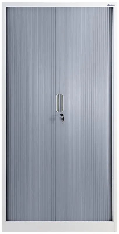Plechová skříň se žaluziovými dveřmi model DAMIAN bílo-šedá JAN NOWAK DT-WAHJ-9K2O