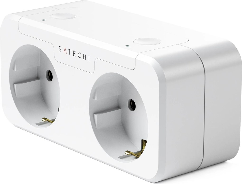 Chytrá zásuvka satechi apple homekit dual smart outlet (eu) - white