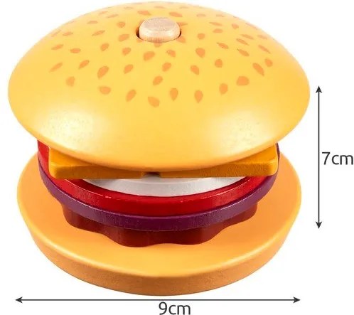 Montessori dřevěný hamburger Kruzzel 22673