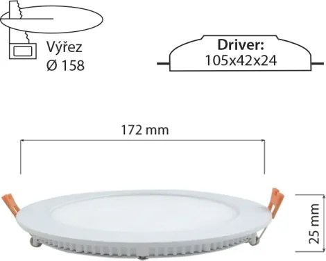LED podhledové svítidlo McLED TORO R15 TR172-15W4000K-W-EN neutrální bílá ML-412.014.33.0