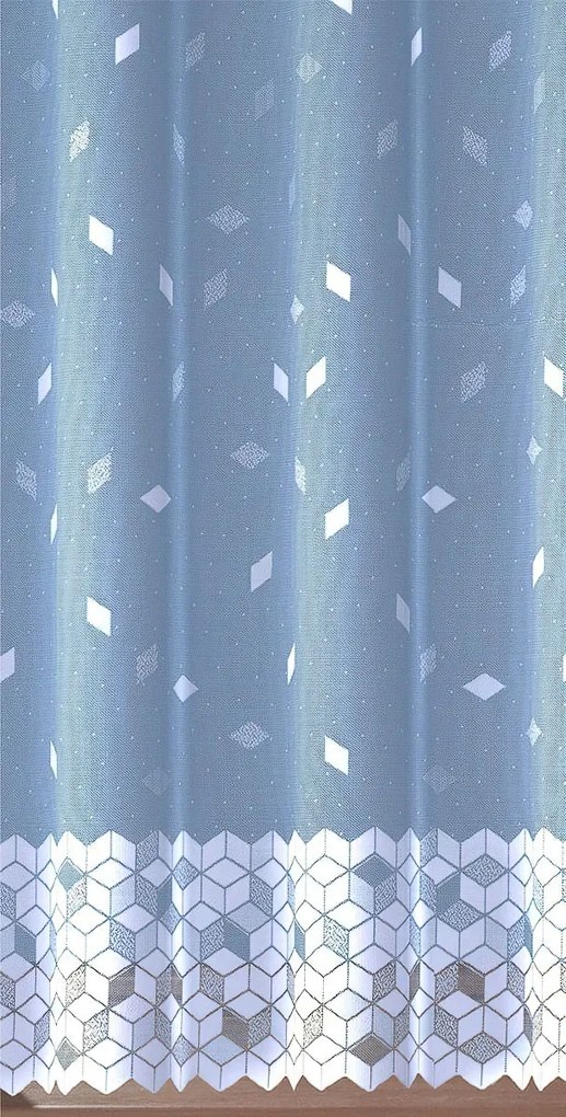 Forbyt kusová záclona MELISA jednobarevná bílá, výška 250 cm x šířka 180 cm (na dveře)