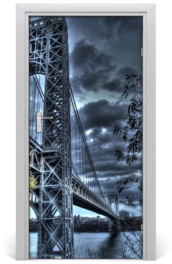Fototapeta samolepící na dveře most Nový York 85x205 cm