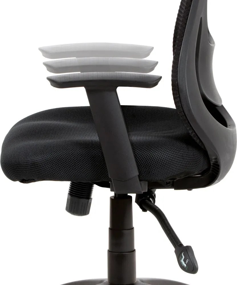 Kancelářská ergonomická židle ALBERT — látka, černá