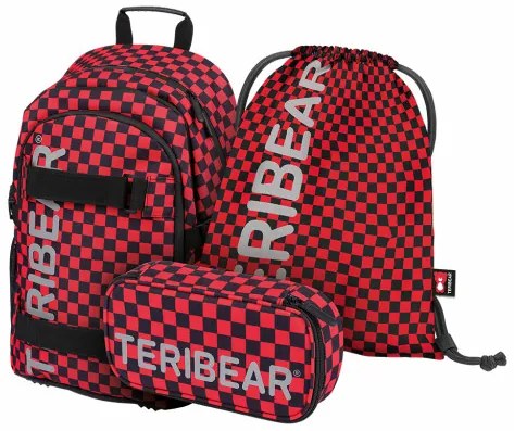 BAAGL SET 3 Skate TERIBEAR: batoh, penál a sáček