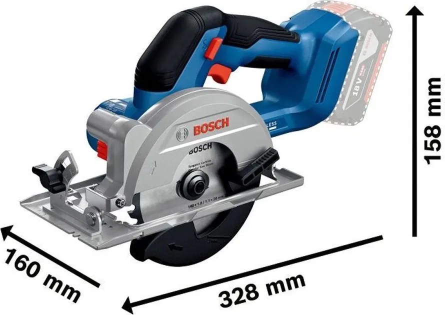 Aku okružní pila Bosch GKS 18V-51 06019M3120