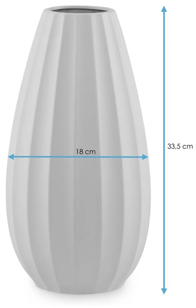 Váza Cob 18x33,5cm černá