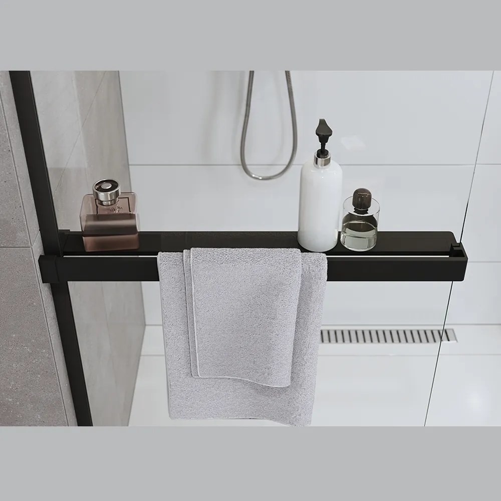 Mereo Mereo, Polička k WI, délka 120 cm, černý ALU, CK10620PB