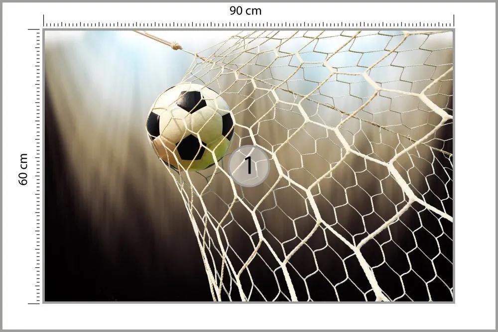 Fototapeta 3D Fotbalový Míč Omyvatelný vlies 416x254
