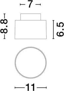 Stropní LED svítidlo NOVA LUCE OZEN 16W 3000K 9030733