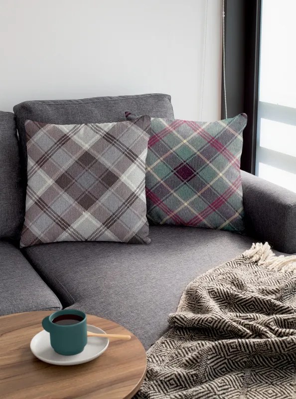 Ervi povlak na polštář Gobelínový - Tradiční zelený tartan