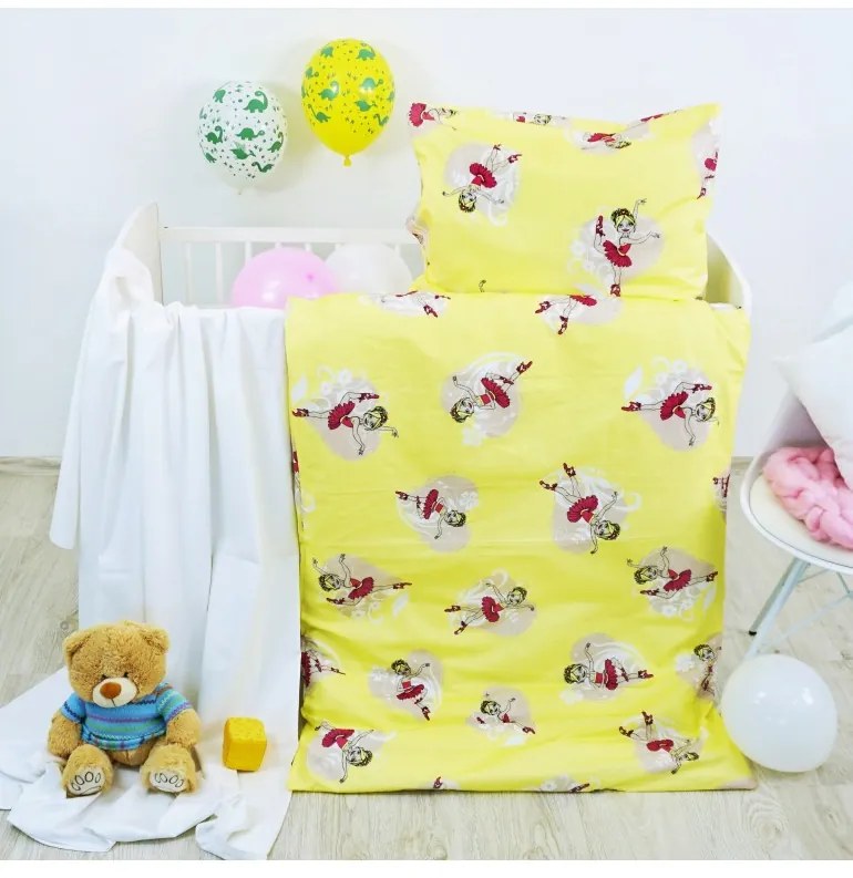 Povlečení dětské bavlněné Victoria EMI, Dětský set 90x130 + 45x65