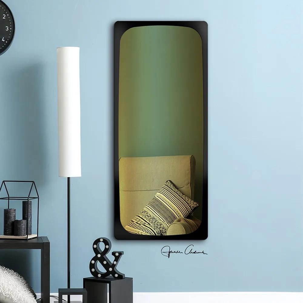 Zrcadlo Ferolini Black - gold glass Rozměr: 55 x 100 cm