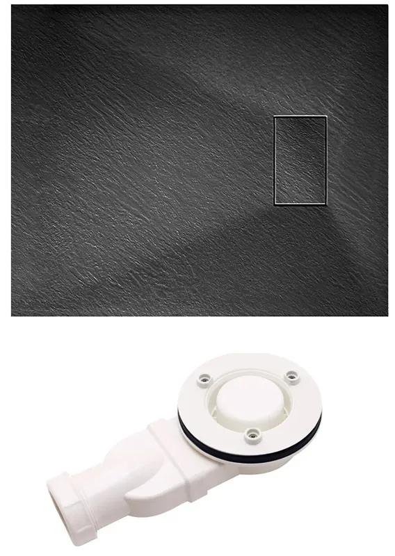 BPS-koupelny Obdélníková akrylátová sprchová vanička HYD-OSV-JUKO 100x70 černá