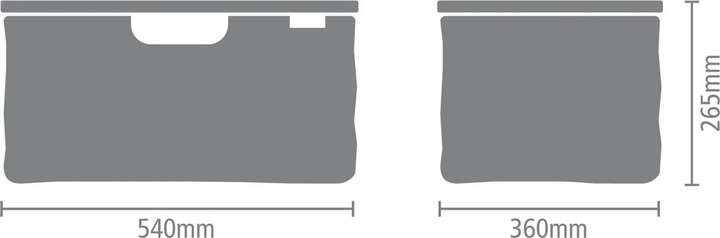 Skládací koš na prádlo/úložný box Brabantia 40l černý