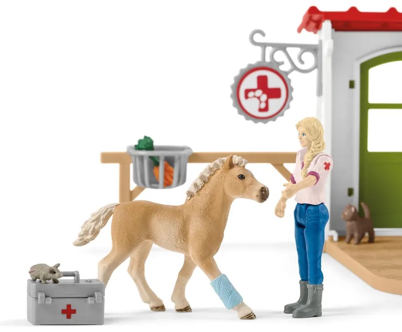 Schleich 42502 Veterinární ordinace pro domácí zvířata